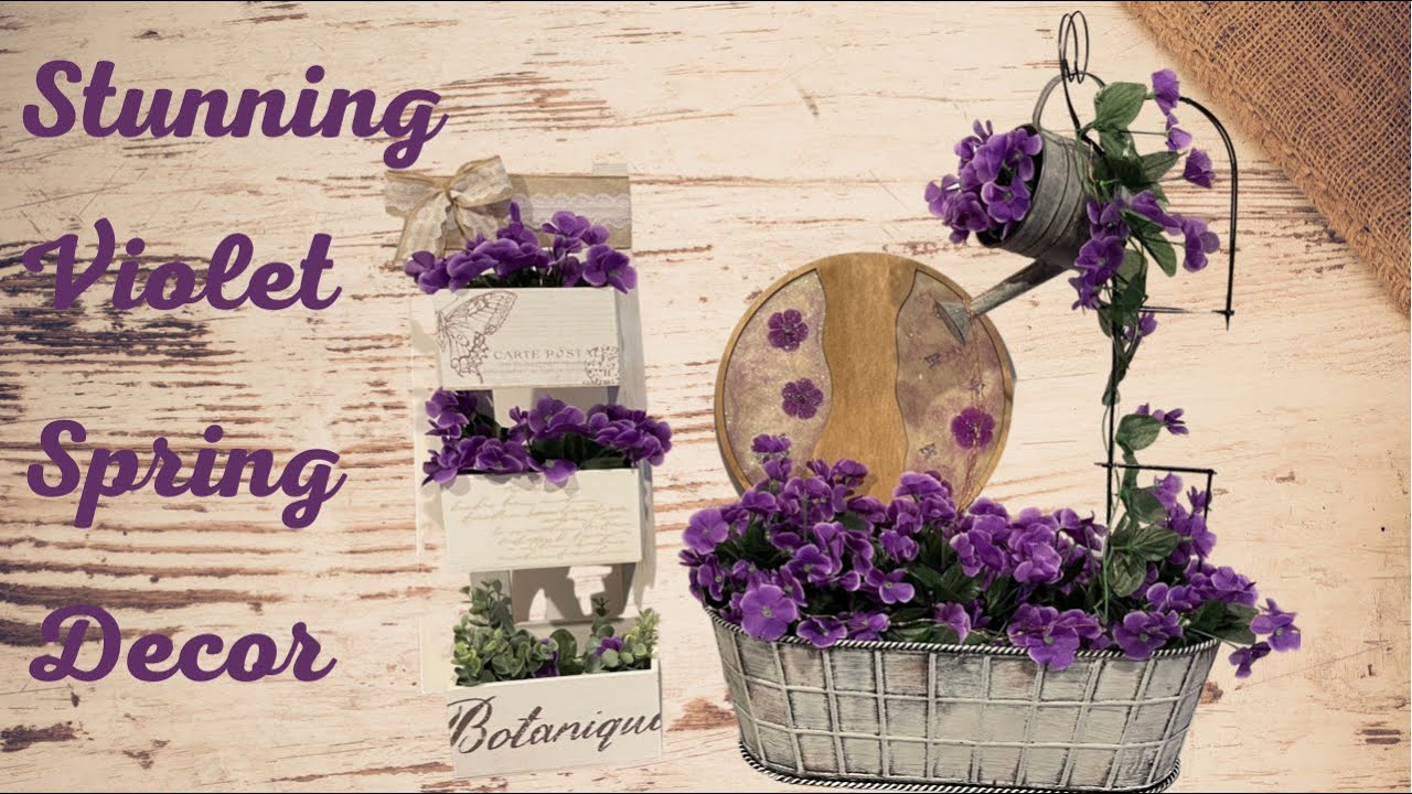 Stunning Violet Spring Decor | Violet Home Decor | Purple Home Decor ...