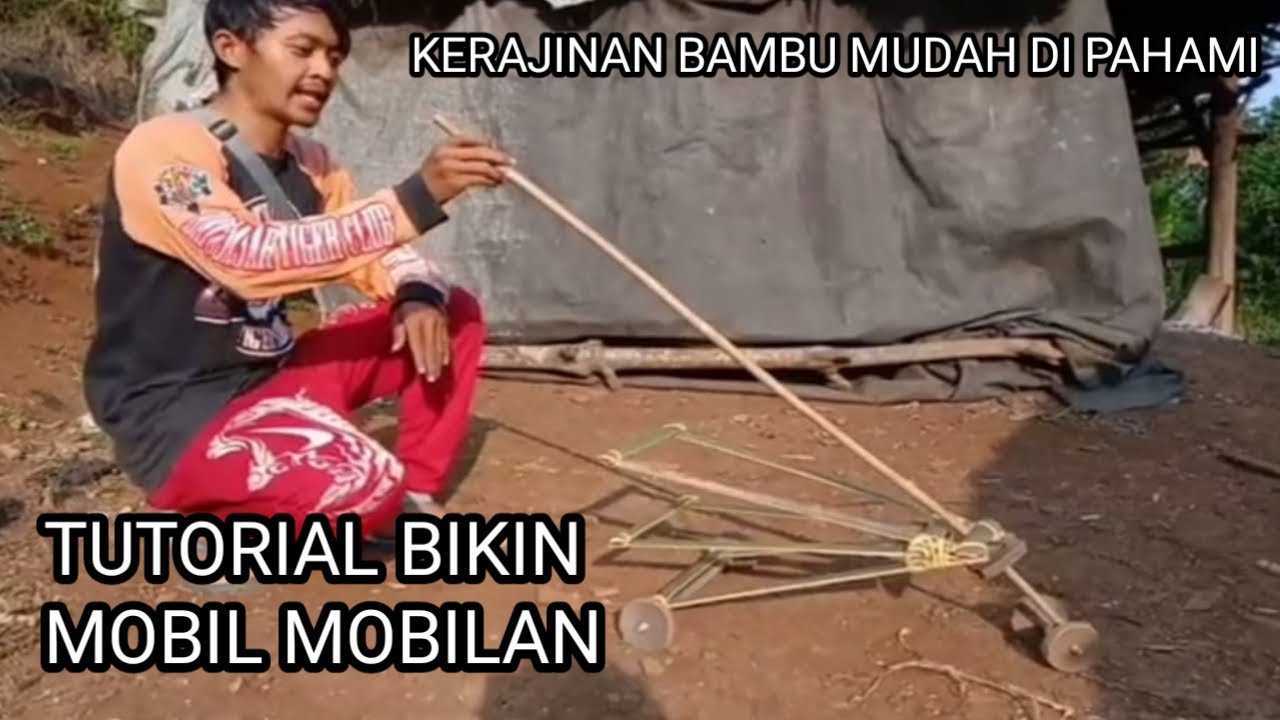 Mainan jadul taun 90an.MOBIL MOBILAN DARI BAMBU - YouTube
