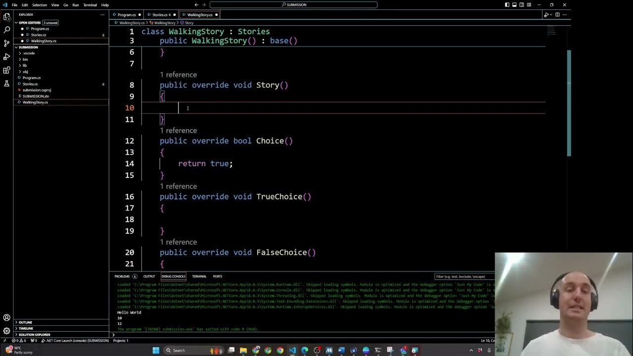 Madlib Game Highlighting C# Classes & Abstraction - YouTube