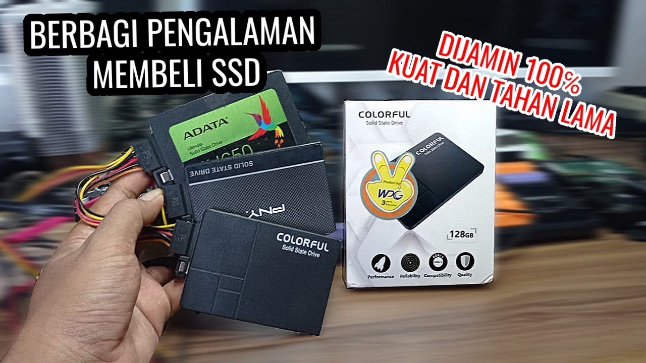 TUTOR MEMILIH SSD..! UNBOXING SSD COLORFUL 128GB TEST SPEED AND REVIEW ...