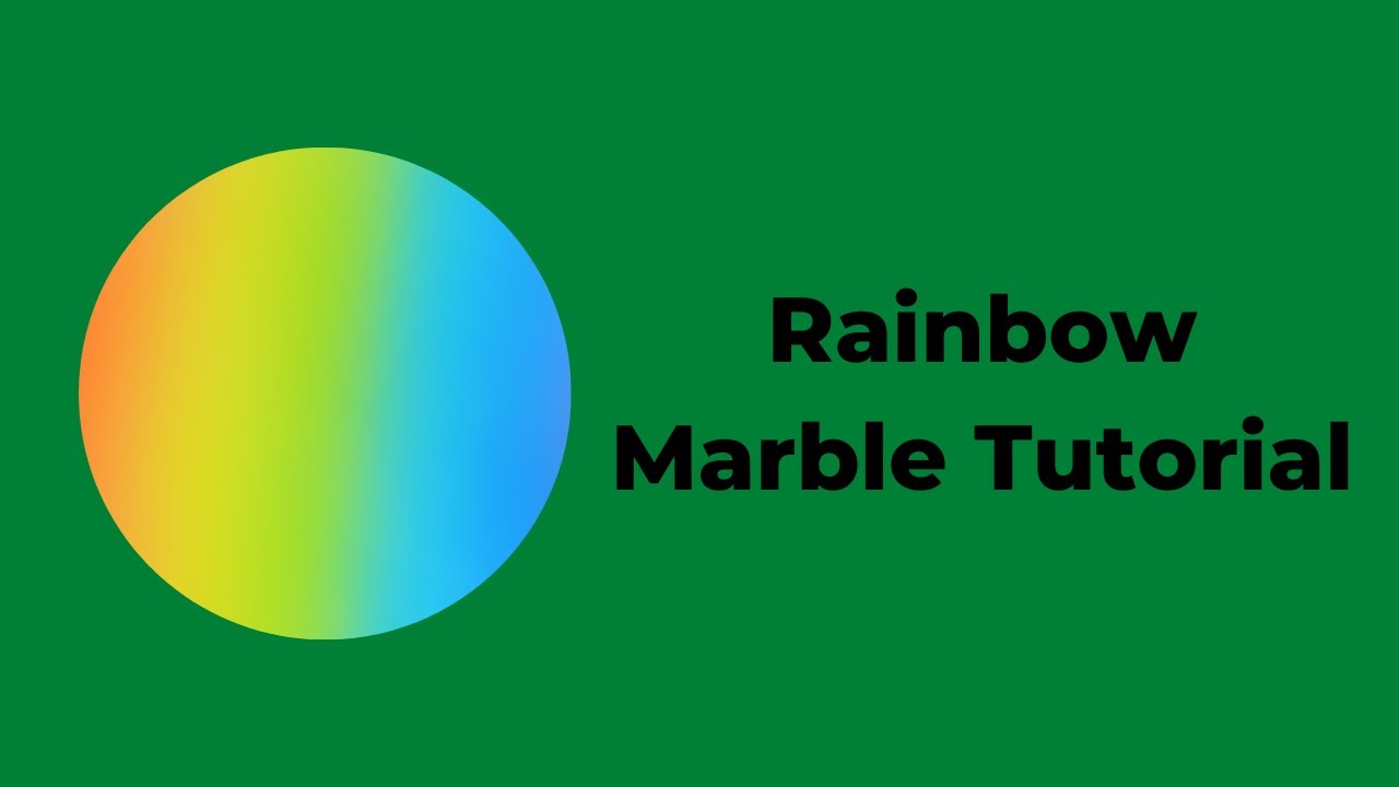Marble Race Tutorial - Rainbow Marble - YouTube