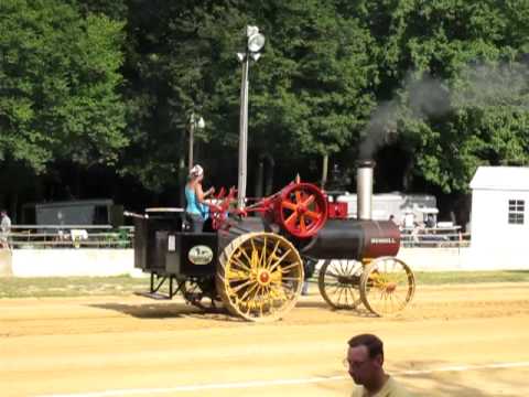 Andreas new 1901 Russell Steam Traction Engine on parade - - YouTube