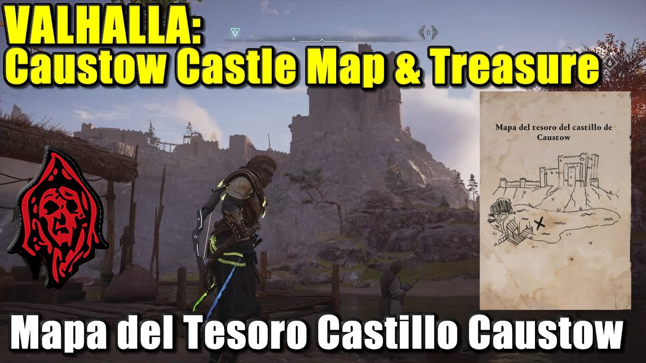 Assassin's Creed Valhalla Caustow Castle Map & Treasure/Mapa del Tesoro ...