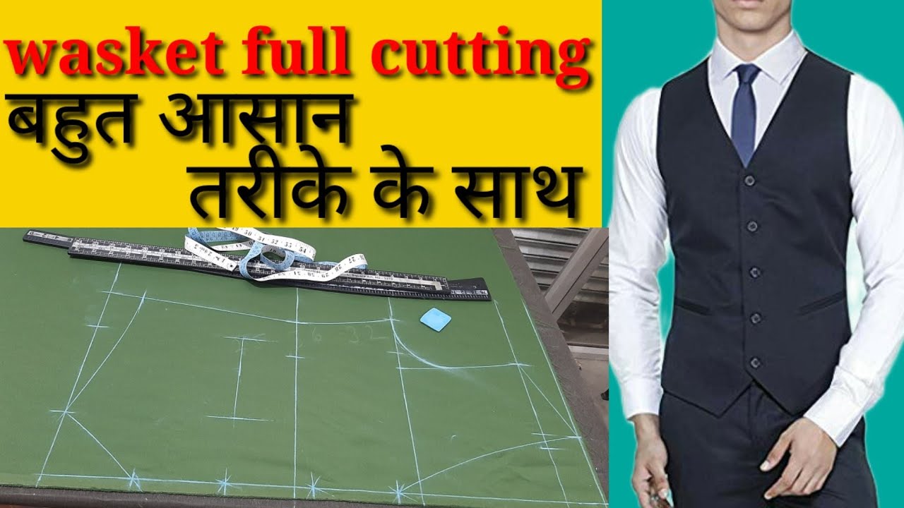 v shaped waistcoat cutting |waistcoat cutting | men's waistcoat cutting ...
