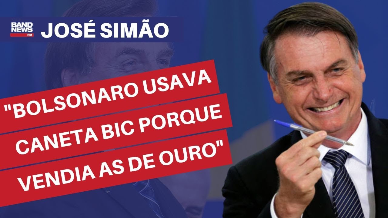 José Simão: "Bolsonaro usava caneta Bic porque vendia as de ouro" - YouTube