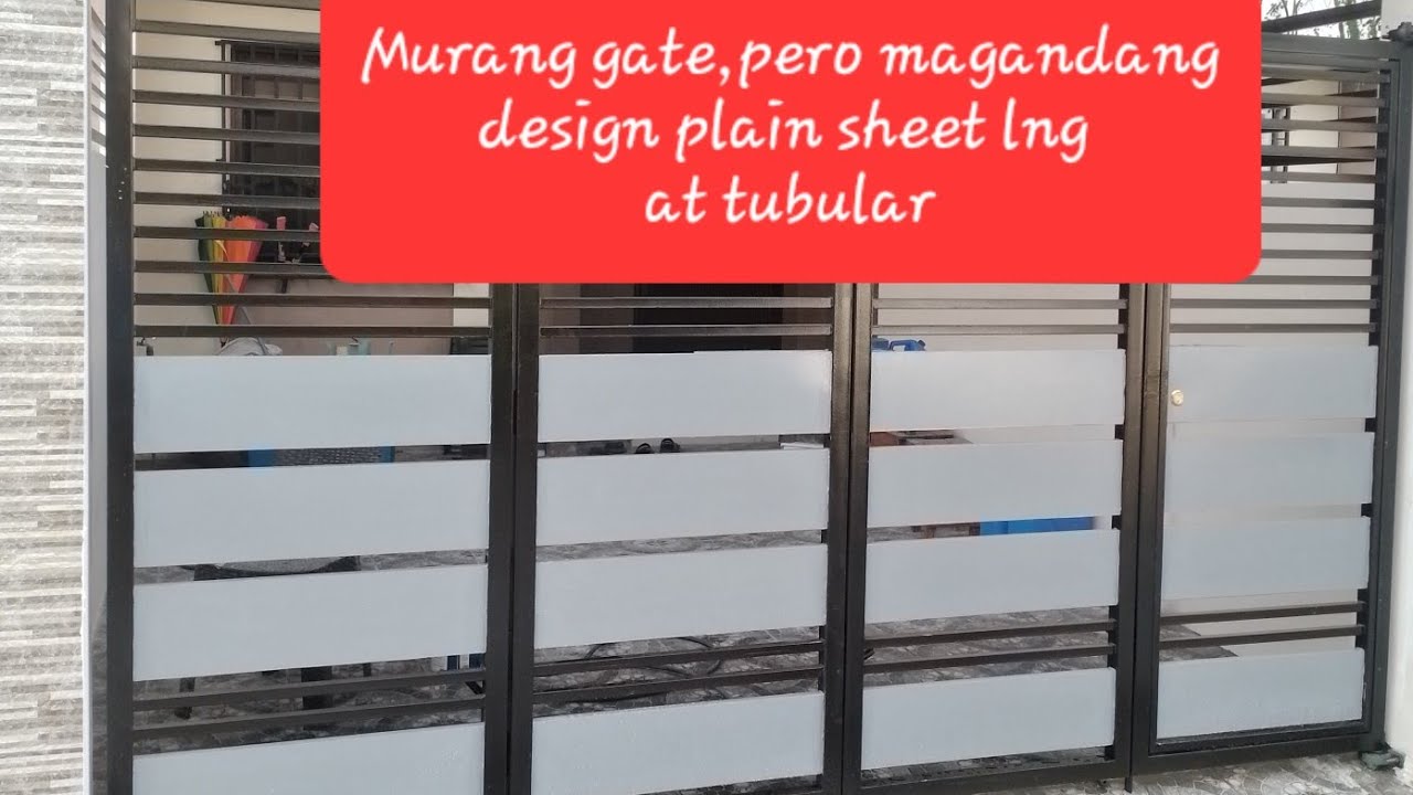 pano gumawa ng gate na plain sheet lng ang design,#weldingjob # ...
