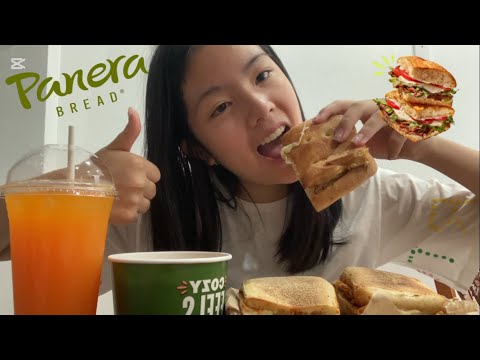 FIRST TIME TRYING PANERA BREAD!!!!!!!!!!!! (Citrus Punch, Bacon Mac And ...
