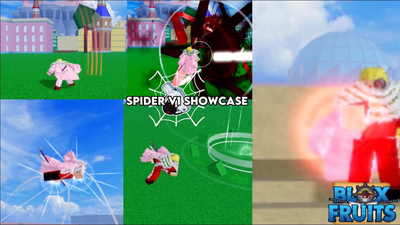 Spider V1 Showcase || Blox fruits (Roblox) - YouTube
