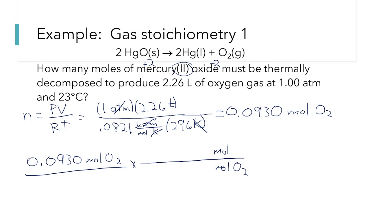 Ch 7 Gases Lecture Part 10 - YouTube