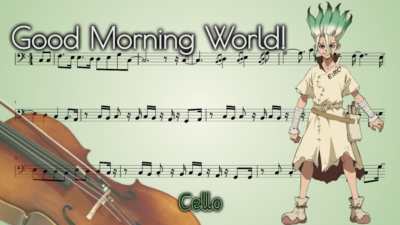 Dr. Stone Opening – Good Morning World! (Cello) - YouTube