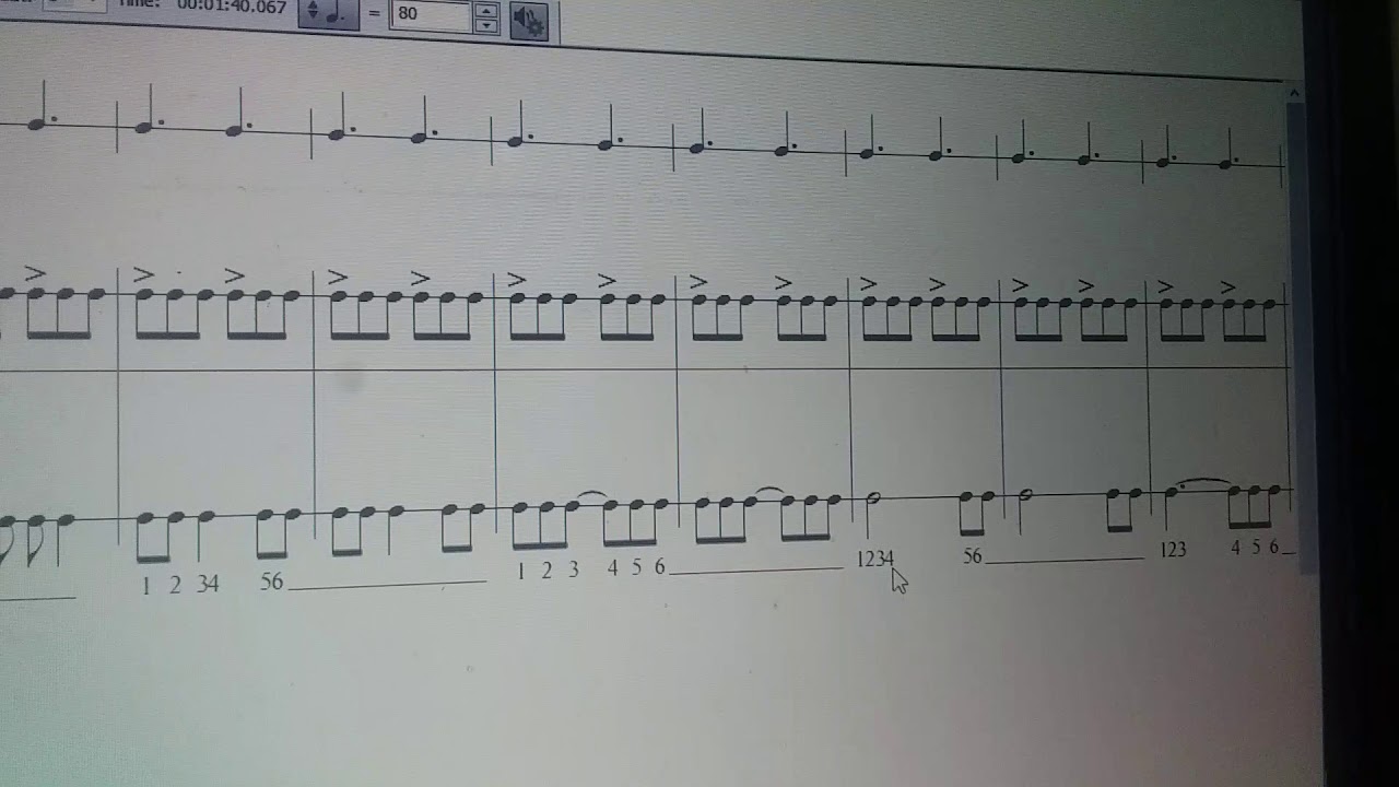 II° medio ejercicios rítmicos en 6/8 - YouTube