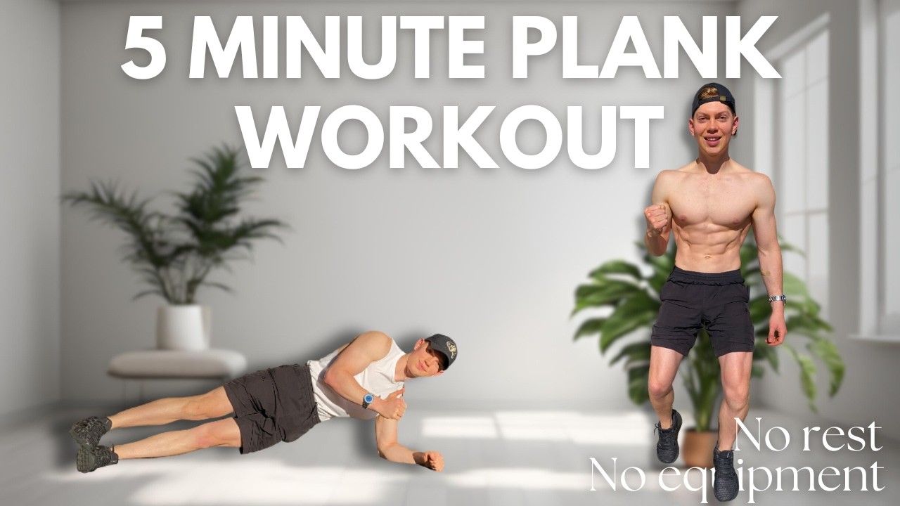 Best 5 Minute Plank Workout for Abs - YouTube