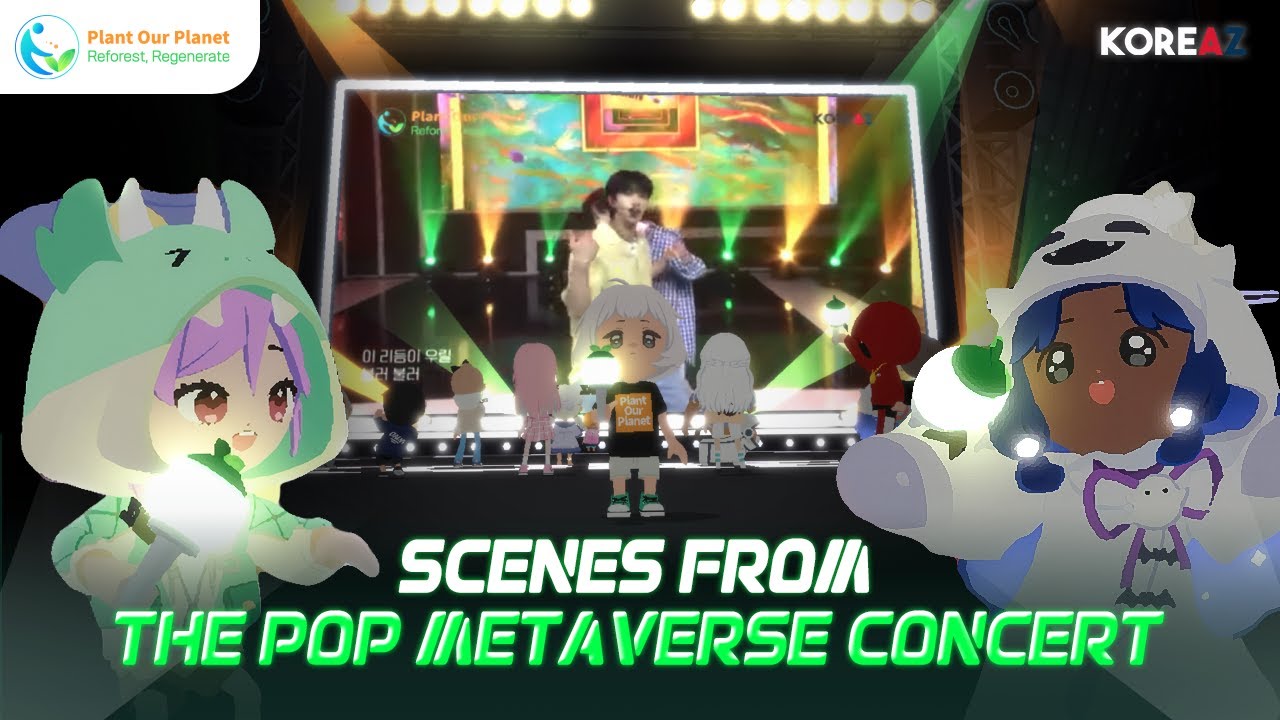The scenes from the POP Metaverse concert! - YouTube