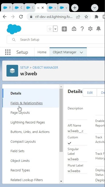 How to create custom field in Salesforce | Salesforce Tutorial | W3web |Tech W3web|#shorts # ...