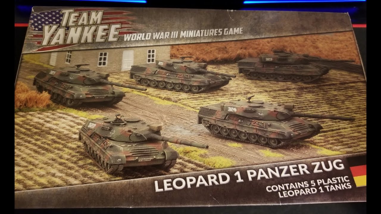 Team Yankee - Leopard 1 Panzer Zug Unboxing - YouTube