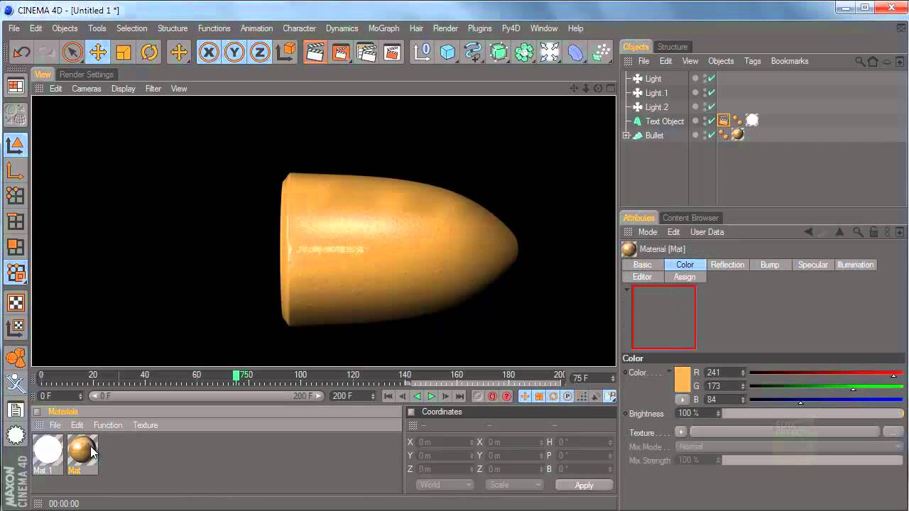 Cinema 4D- bullet reflection intro -TUTORIAL - YouTube