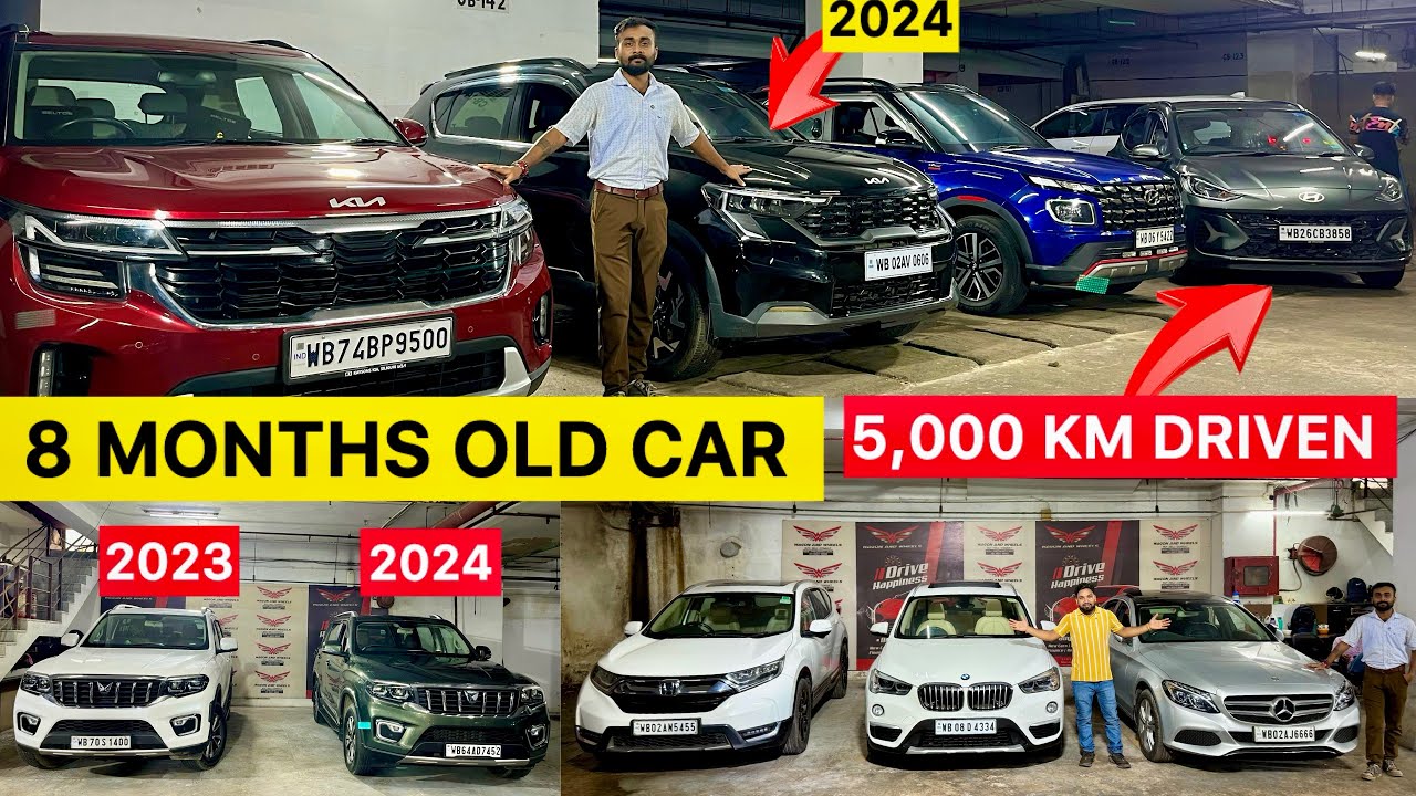 5,000 km driven 8 months old car 😍NIOS,SONNET,SCORPIO,BRV,CITY,BMW ...