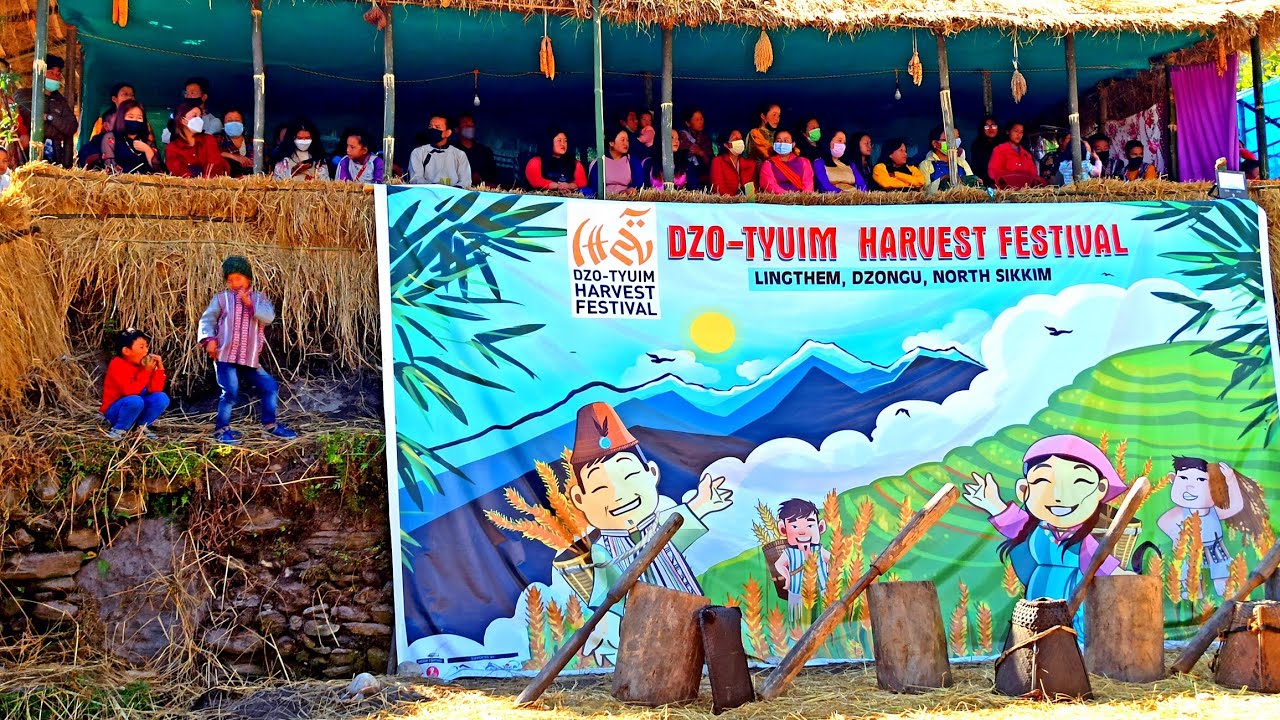 Vlog ~ Dzo-Tyuim/Traditional Paddy Harvest Festival!!Lingthem,Dzongu ...