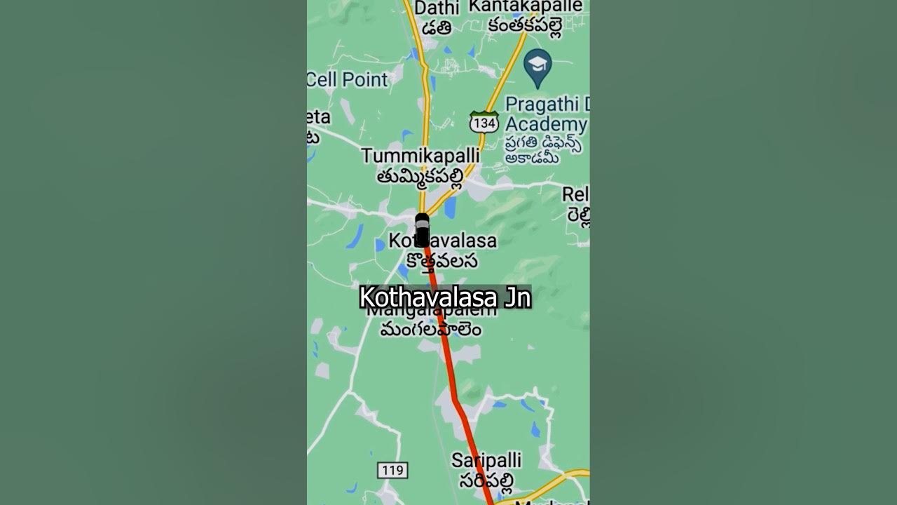 #Google_Map route way #Vizag to #Devarapalli Waterfalls ||#animation # ...