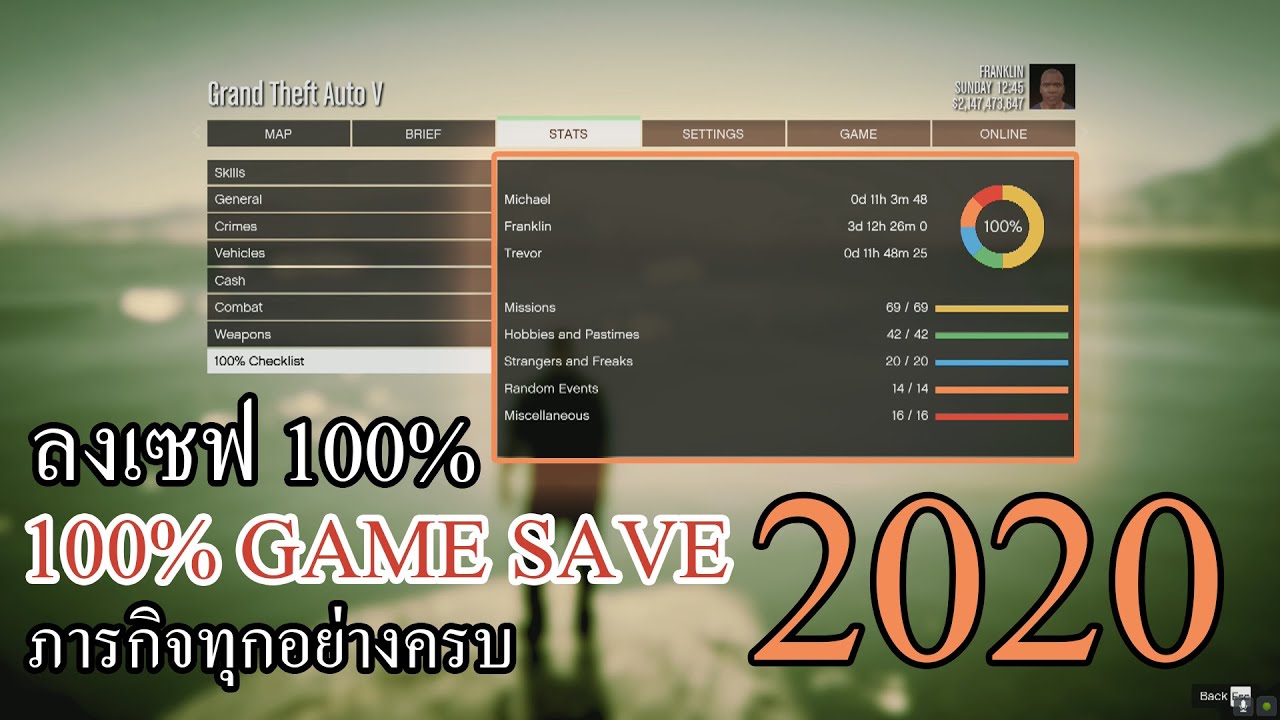 สอนลงเซฟเกม GTA V (GAME SAVE 100%) | ได้ทั้ง EPIC GAME และ STEAM ล่าสุด ...