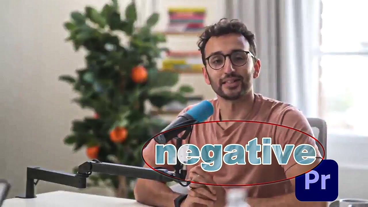 How To Create Negative Text Animation In Premiere Pro - YouTube