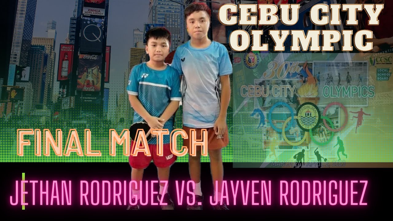TABLE TENNIS CEBU CITY OLYMPIC CHAMPIONSHIP GAME RODRIGUEZ BROTHER ...
