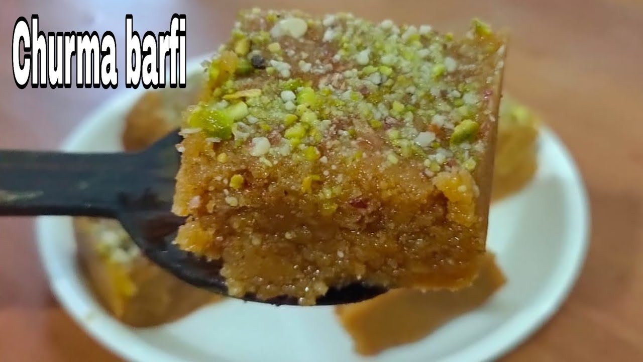 चूरमा बर्फी बनाये एक दम आसान तरीके से । churma burfi | barfi | Diwali ...