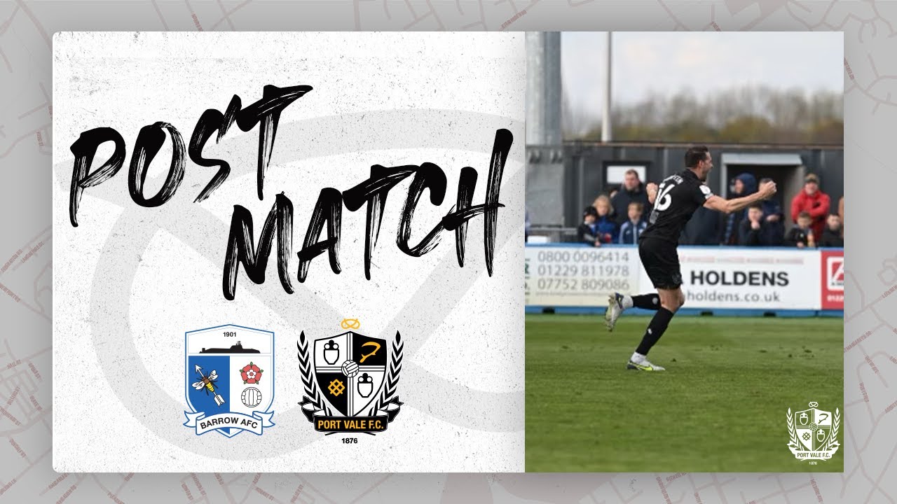 Post Match | Match winner Aaron Martin reacts to Barrow victory - YouTube