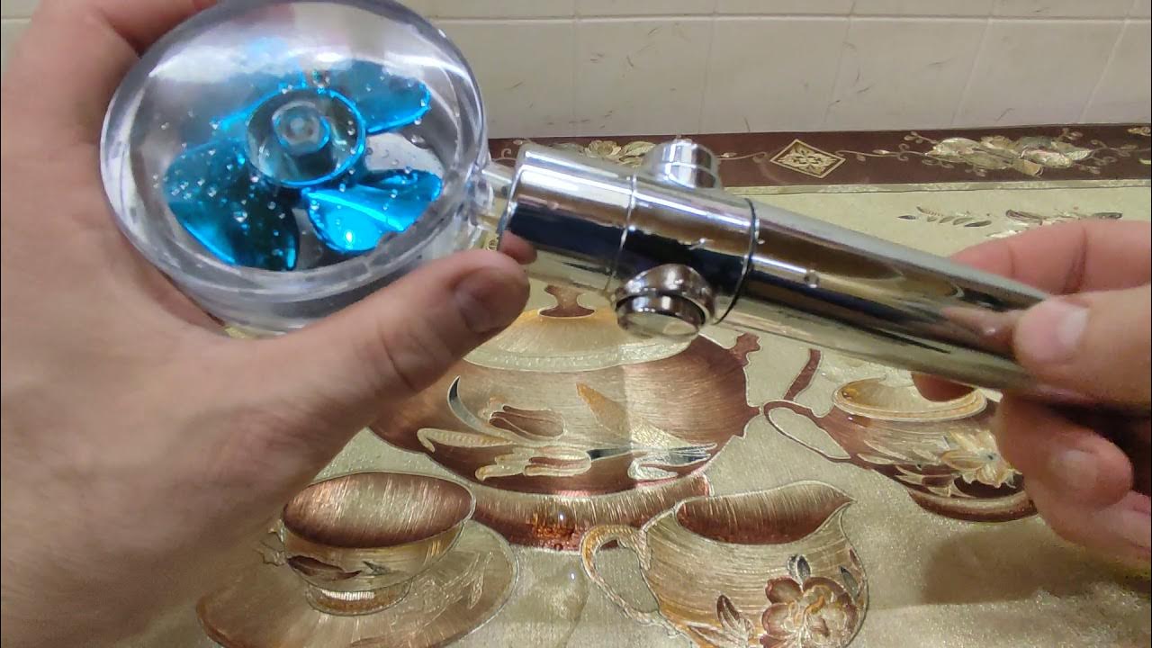 Насадка для душа, вращающаяся на 360 градусов, с небольшим вентилятором ...