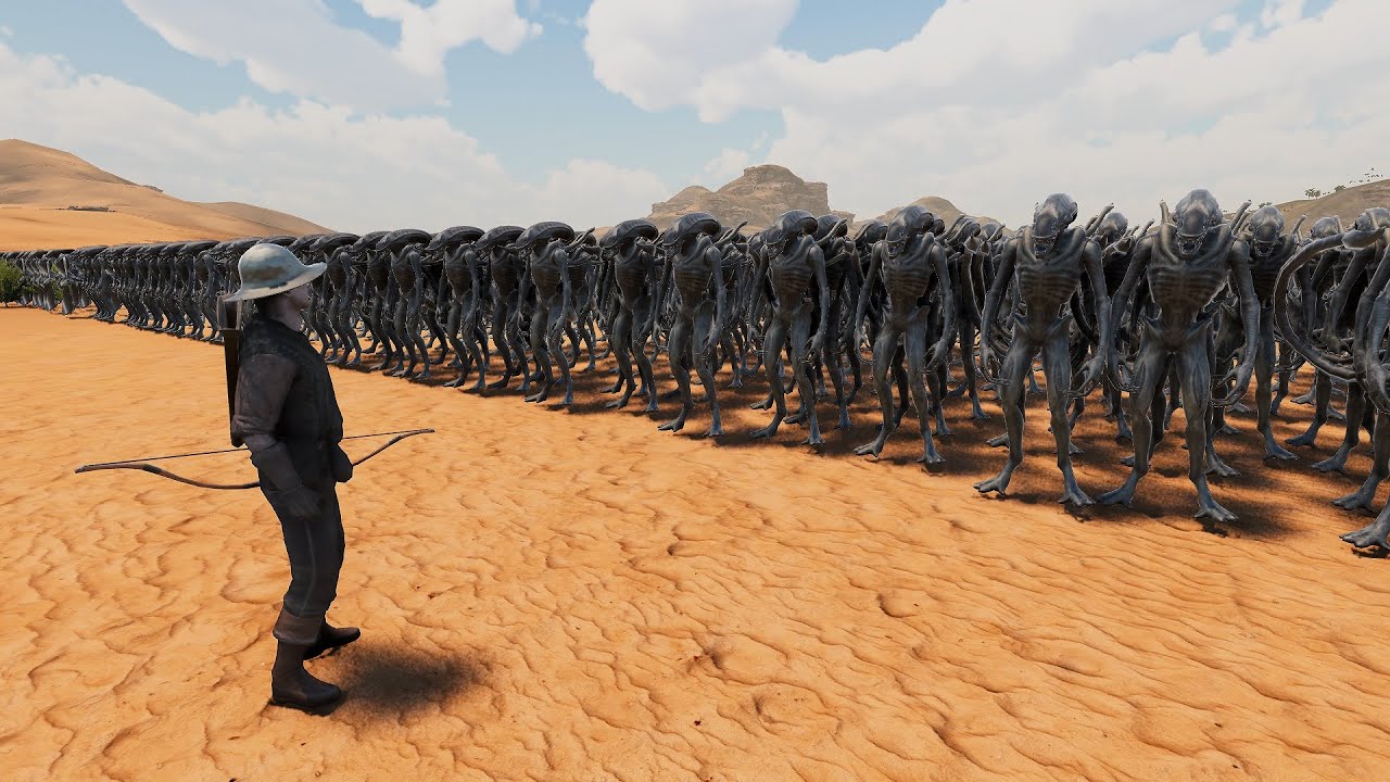 FULL-AUTO ARCHER vs 10,000 ALIENS - Ultimate Epic Battle Simulator 2 ...