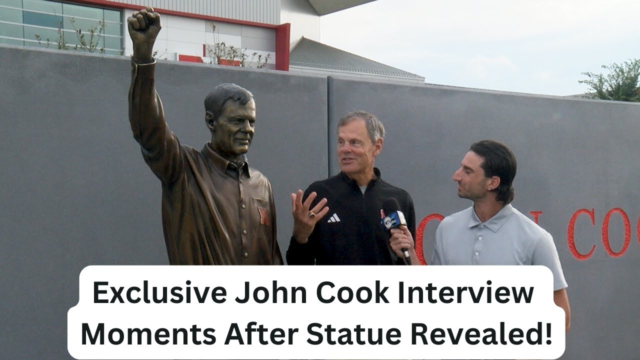 Exclusive John Cook Interview Moments After Statue Revealed! - YouTube