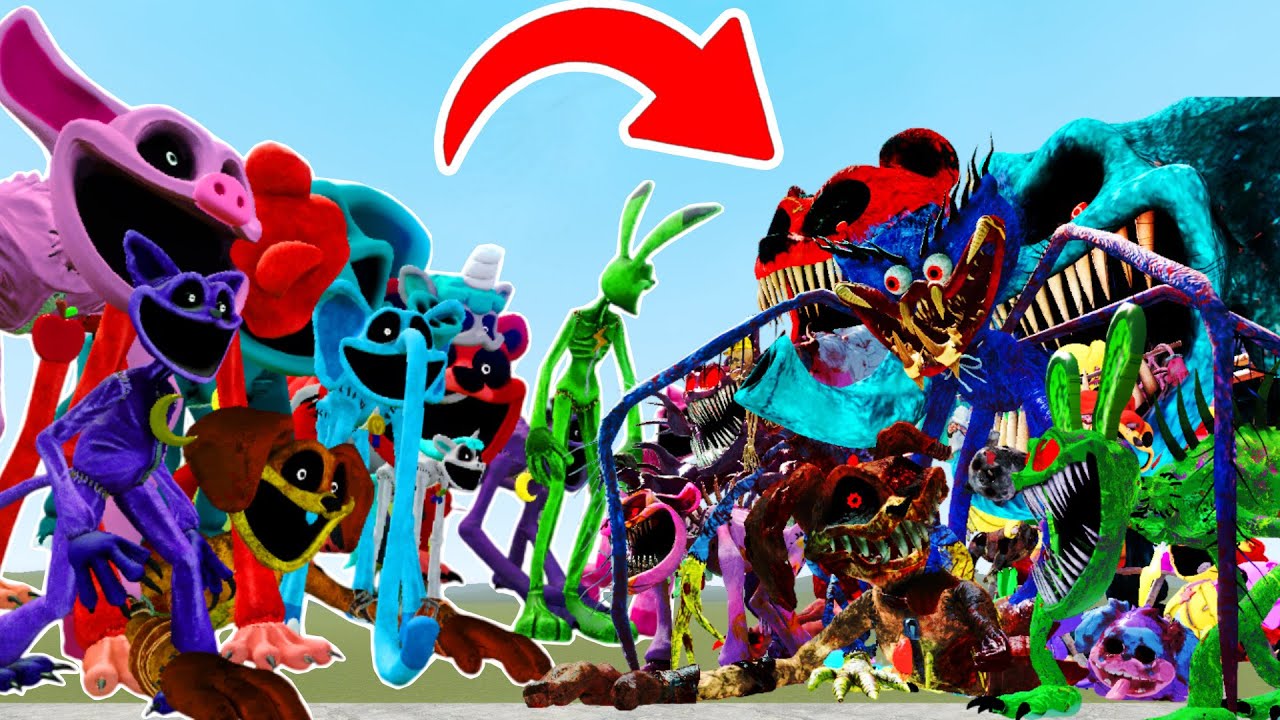 NEW ALL CURSE SMILING CRITTERS vs NIGHTMARE CRITTERS POPPY PLAYTIME 3 ...