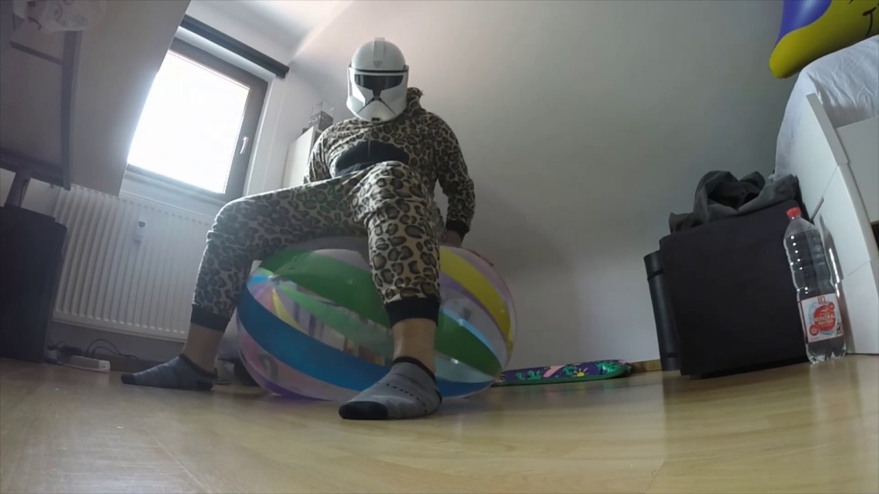 sit on beachball - YouTube