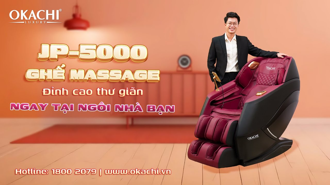 Ghế Massage Okachi JP-5000 Công Nghệ Nhật Bản | Đem Đến Trải Nghiệm Hoàn Hảo Ở Tầm Giá Dưới 40 ...
