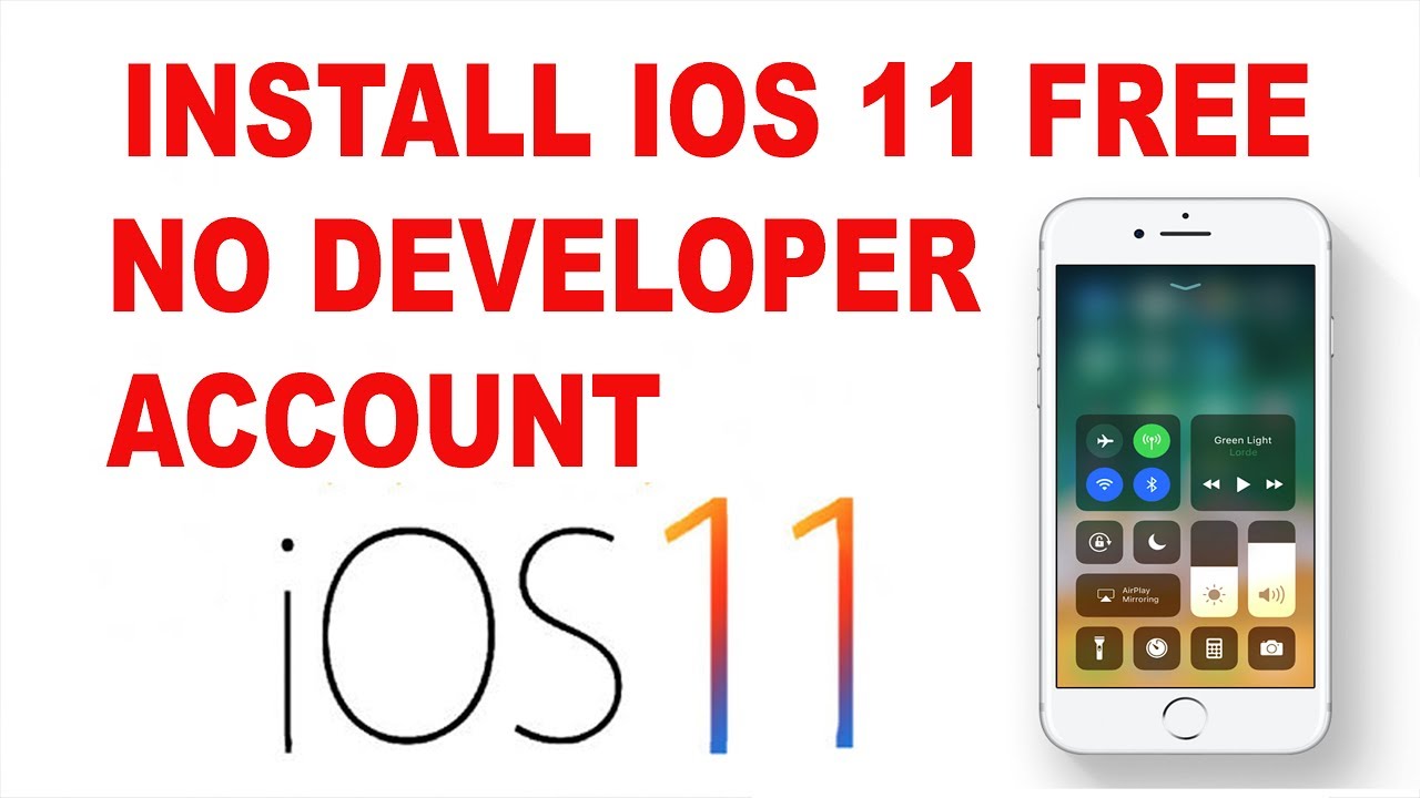 how to install IOS 11 for free no developer account working link - YouTube
