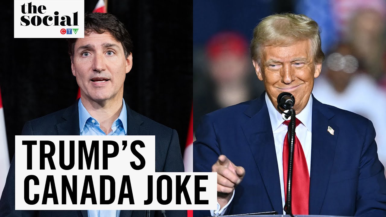 Trump Jokes About Making Canada ‘51st State’ | The Social - YouTube