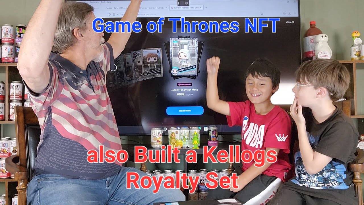 Game of Thrones Digital Funko NFT & we completed a Kelloggs Royalty Set ...