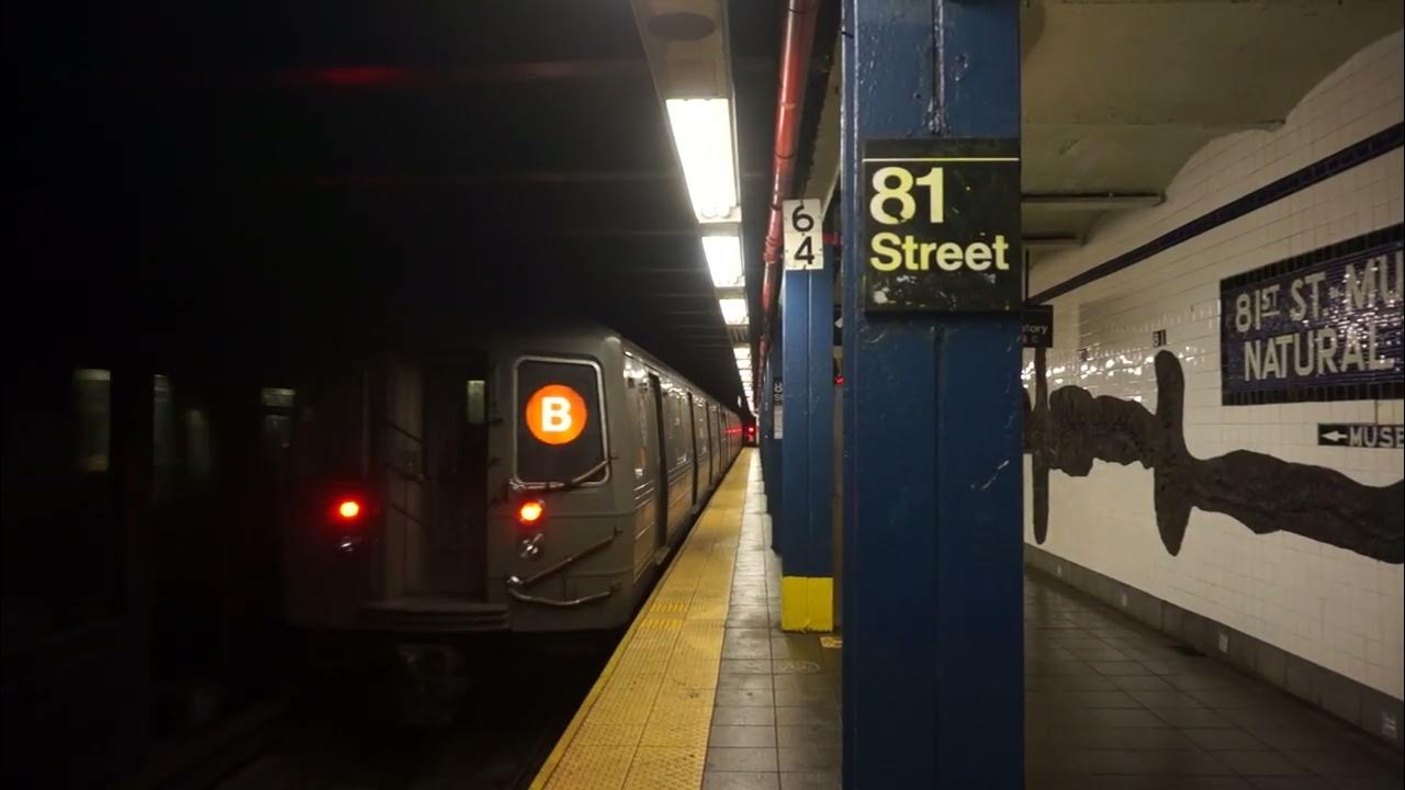 NYC Subway: Brooklyn bound R68A B Train+R68 D Train at 81 St/Museum of Natural History - YouTube