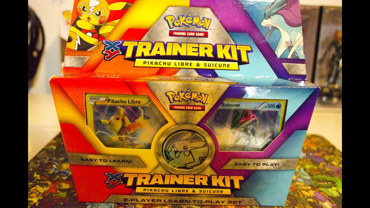 Pokemon XY Trainer Kit - Pikachu Libre & Suicune Unboxing - YouTube