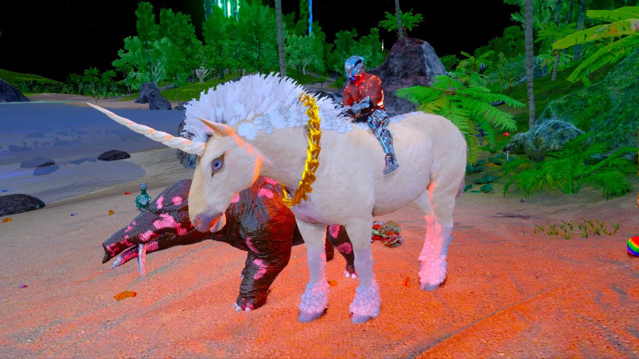 POWERFUL UNICORN IN ARK SURVIVAL EVOLVED - YouTube