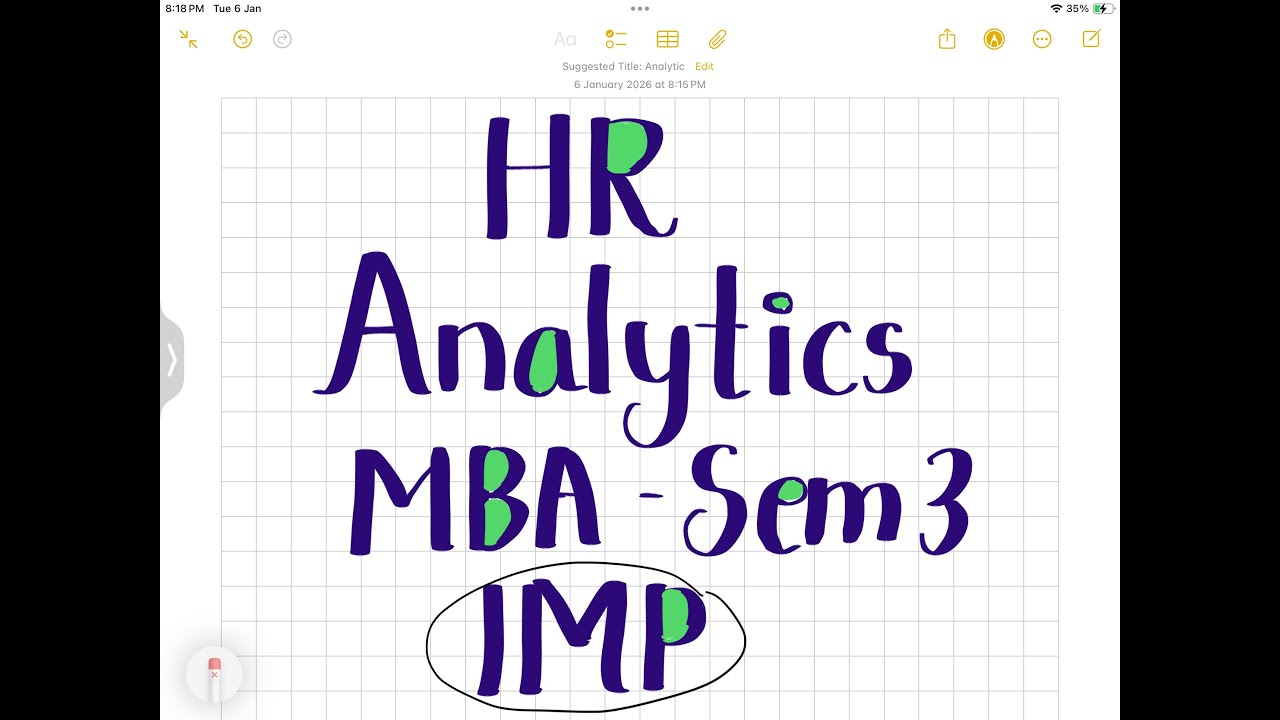 HR Analytics IMP Questions for Exam ( MBA - Semester 3) - YouTube