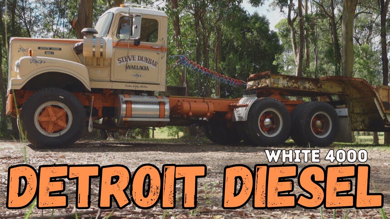 Detroit Diesel 2-Stroke Semi Truck WHITE 4000 - YouTube