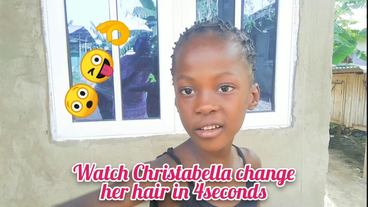 Christabella can change her hair in 3 seconds - YouTube