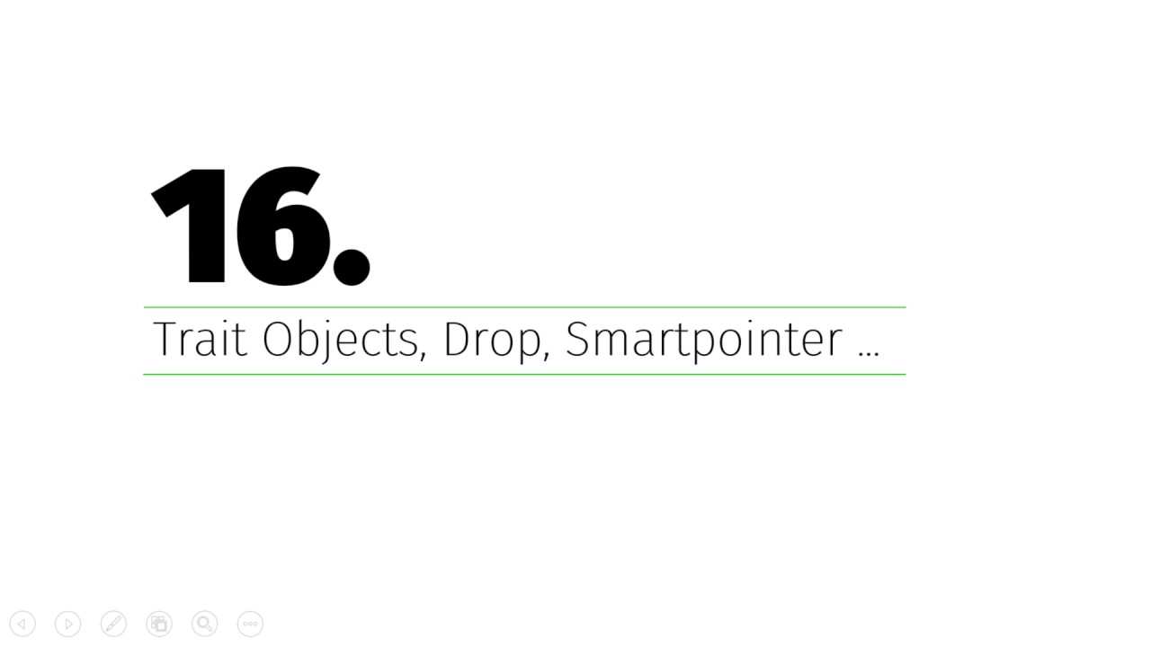 Programmieren In Rust 1601 Trait Objects Drop Und Smartpointer Youtube 7717