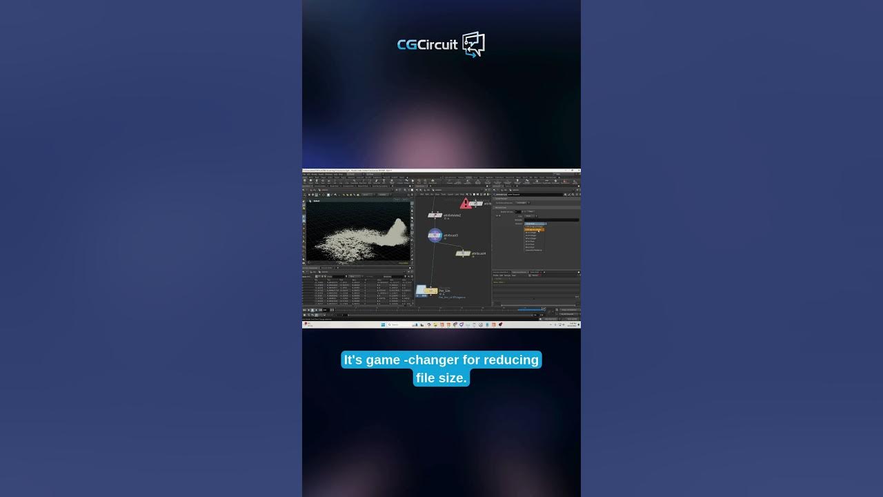 Quick Tip - How to Compress Particle Simulations in Houdini for Efficient Workflow #houdinifx ...