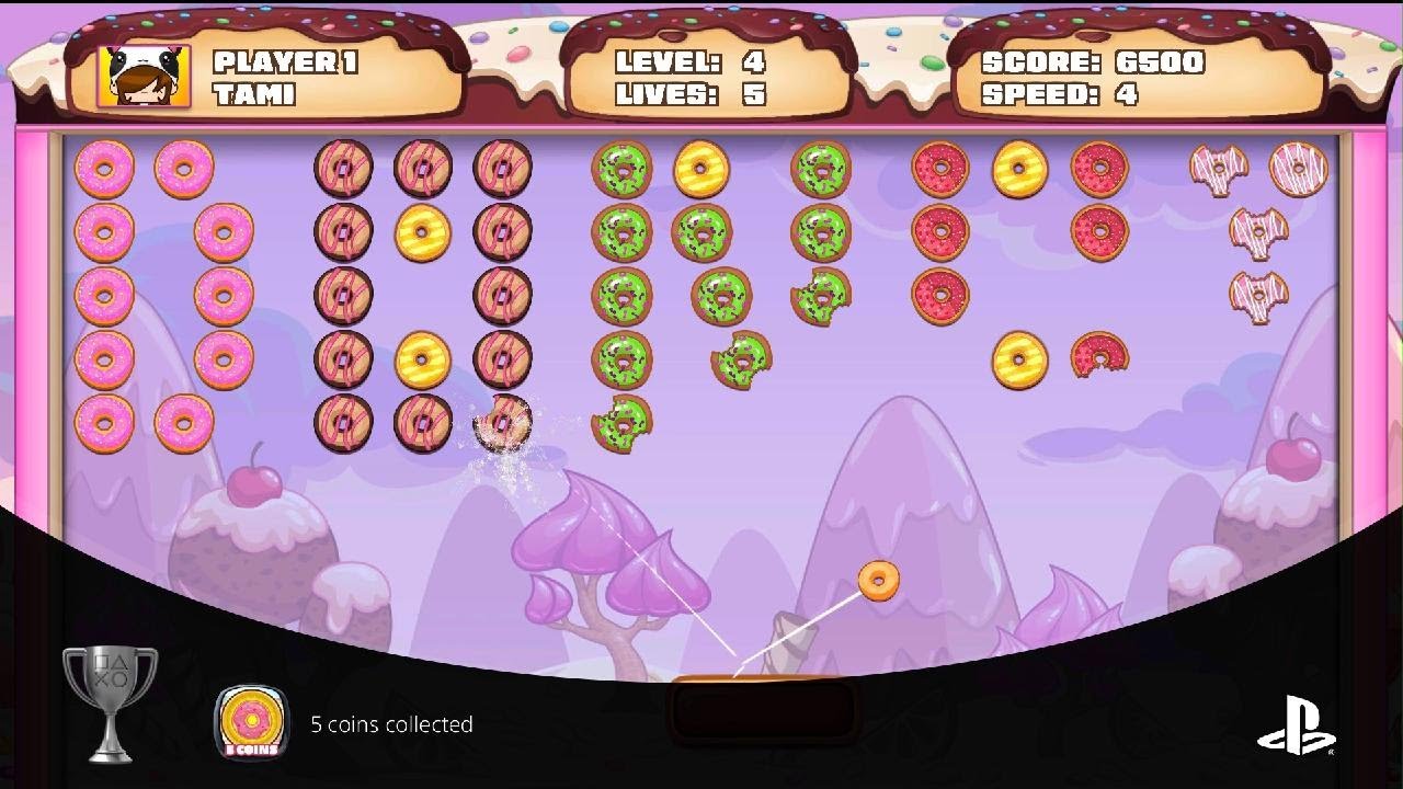 Donut Break 2 ~ 5 coins collected Trophy - YouTube