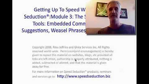 Ross Jeffries - Weasel Phrases Embedded Commands - YouTube