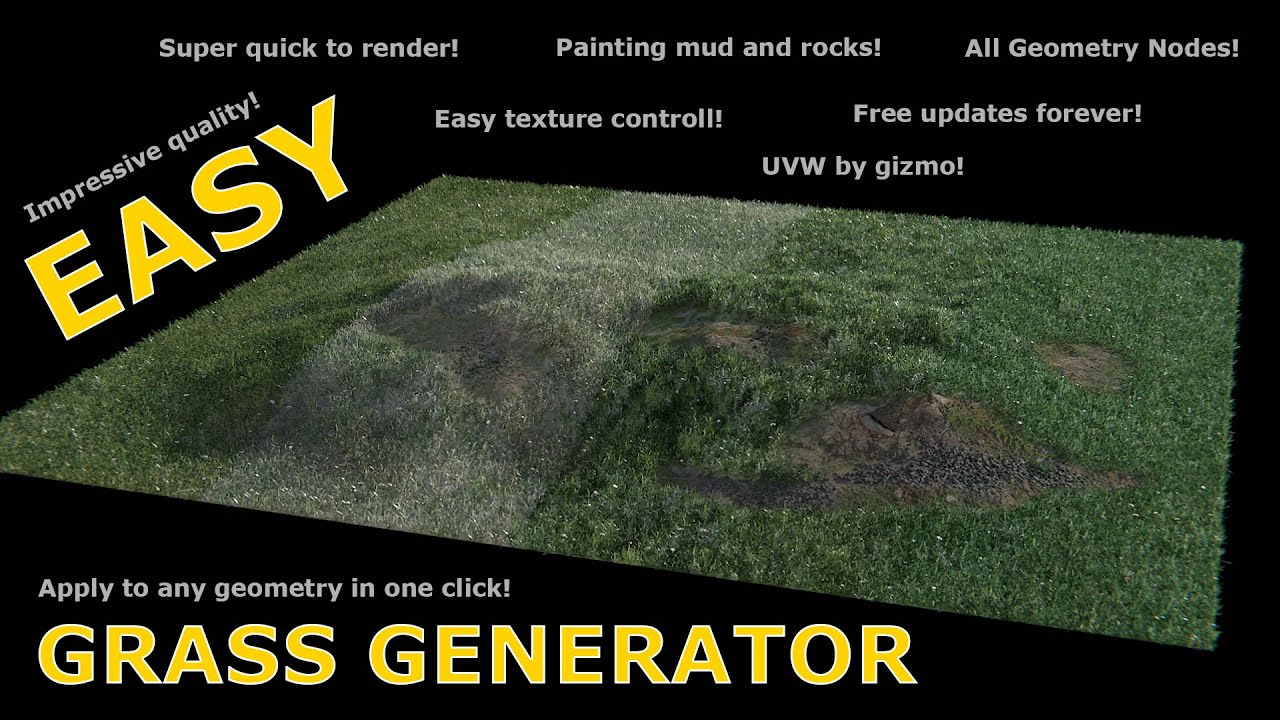 Easy Grass Generator - YouTube