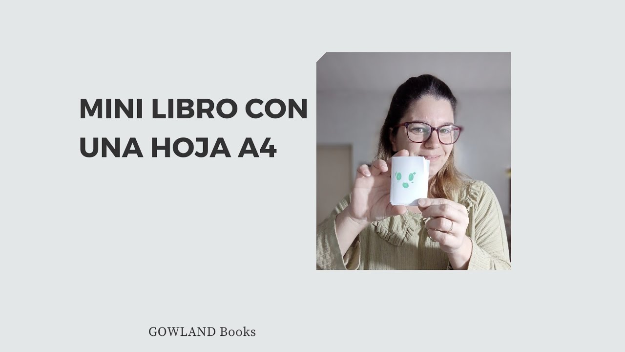 MINI LIBRO CON UNA HOJA A4 - YouTube