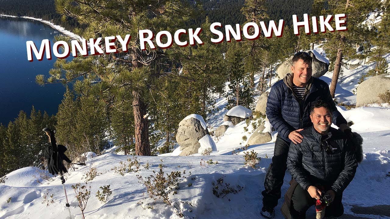 Lake Tahoe Monkey Rock Snow Hike - YouTube
